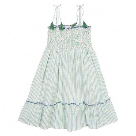 POPPET & FOX | Dresses | New Poppet Fox Girls Shirred Strappy Sundress ...